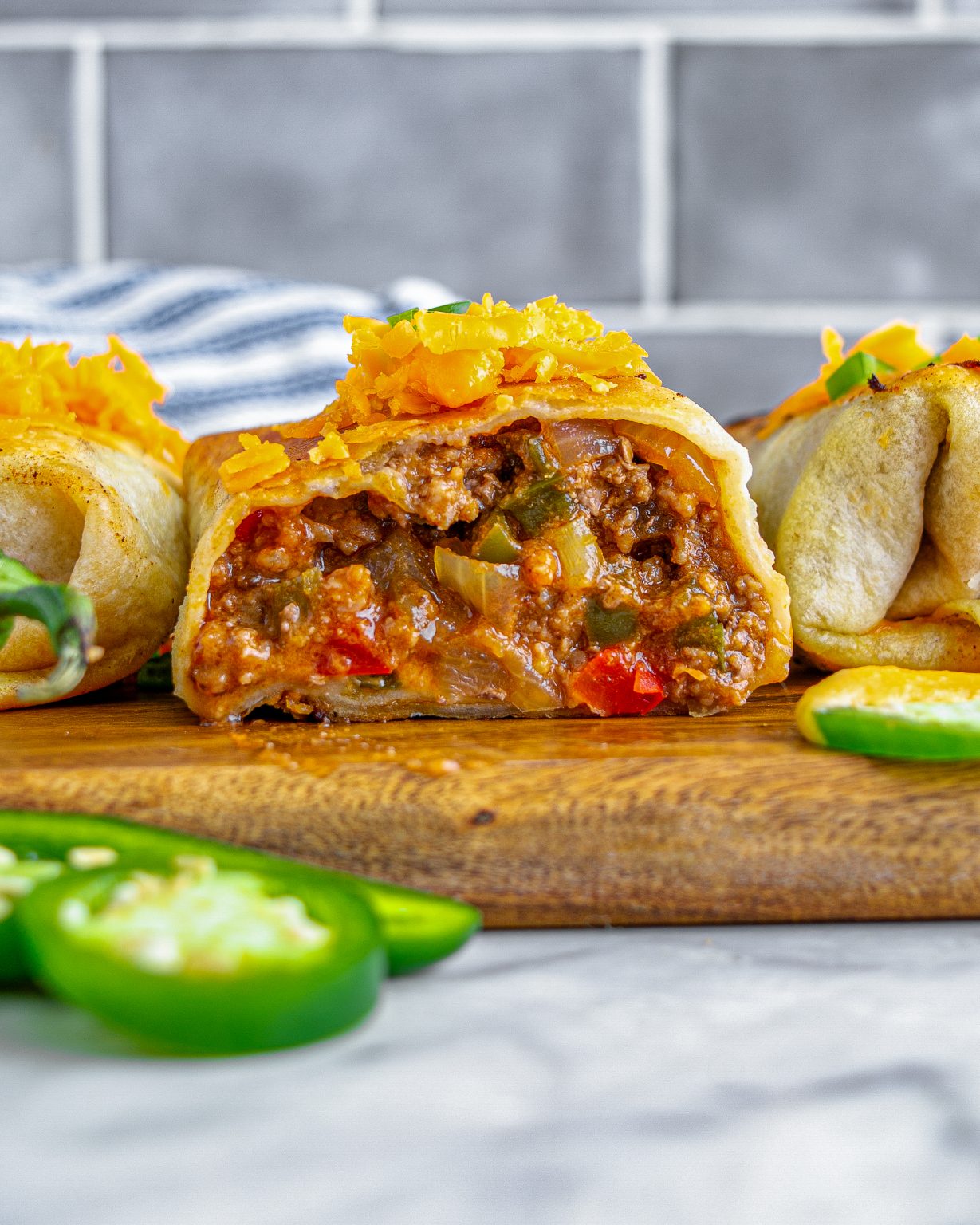 Grilled Sloppy Joe Burritos - CheekyKitchen