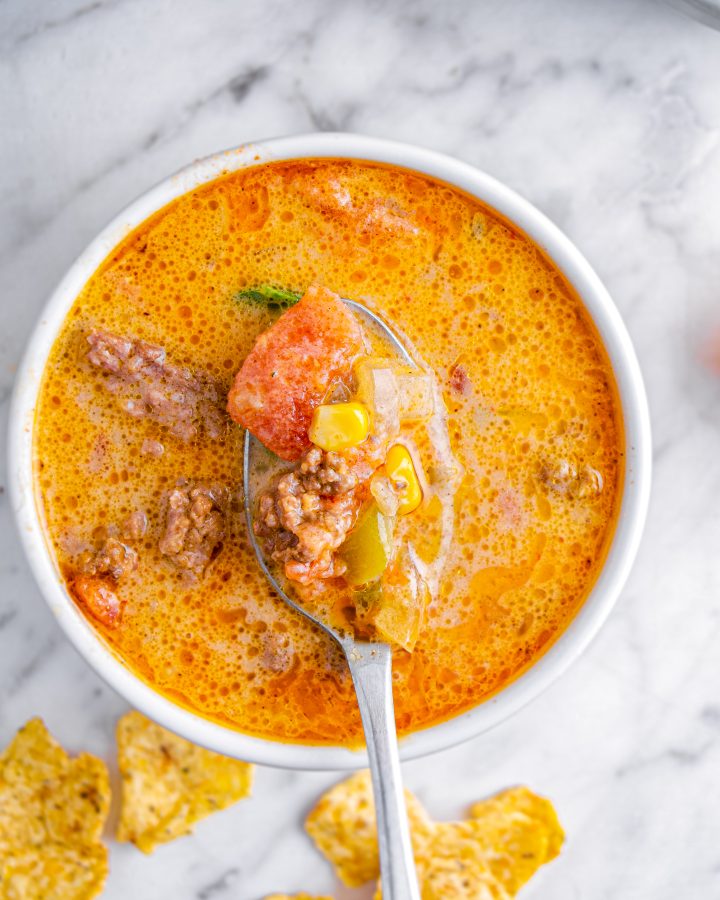 Crockpot Nacho Cheese Soup - CheekyKitchen