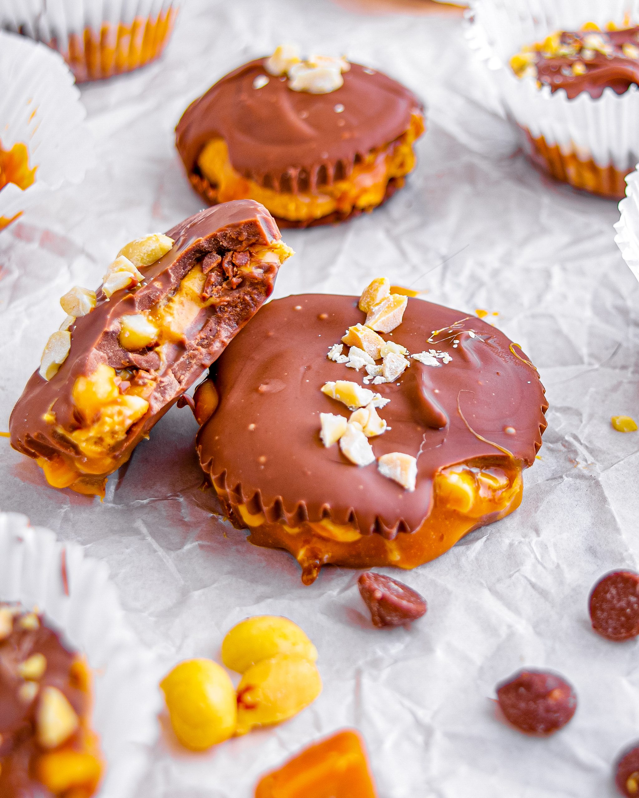 Snickers Snack Cups - CheekyKitchen