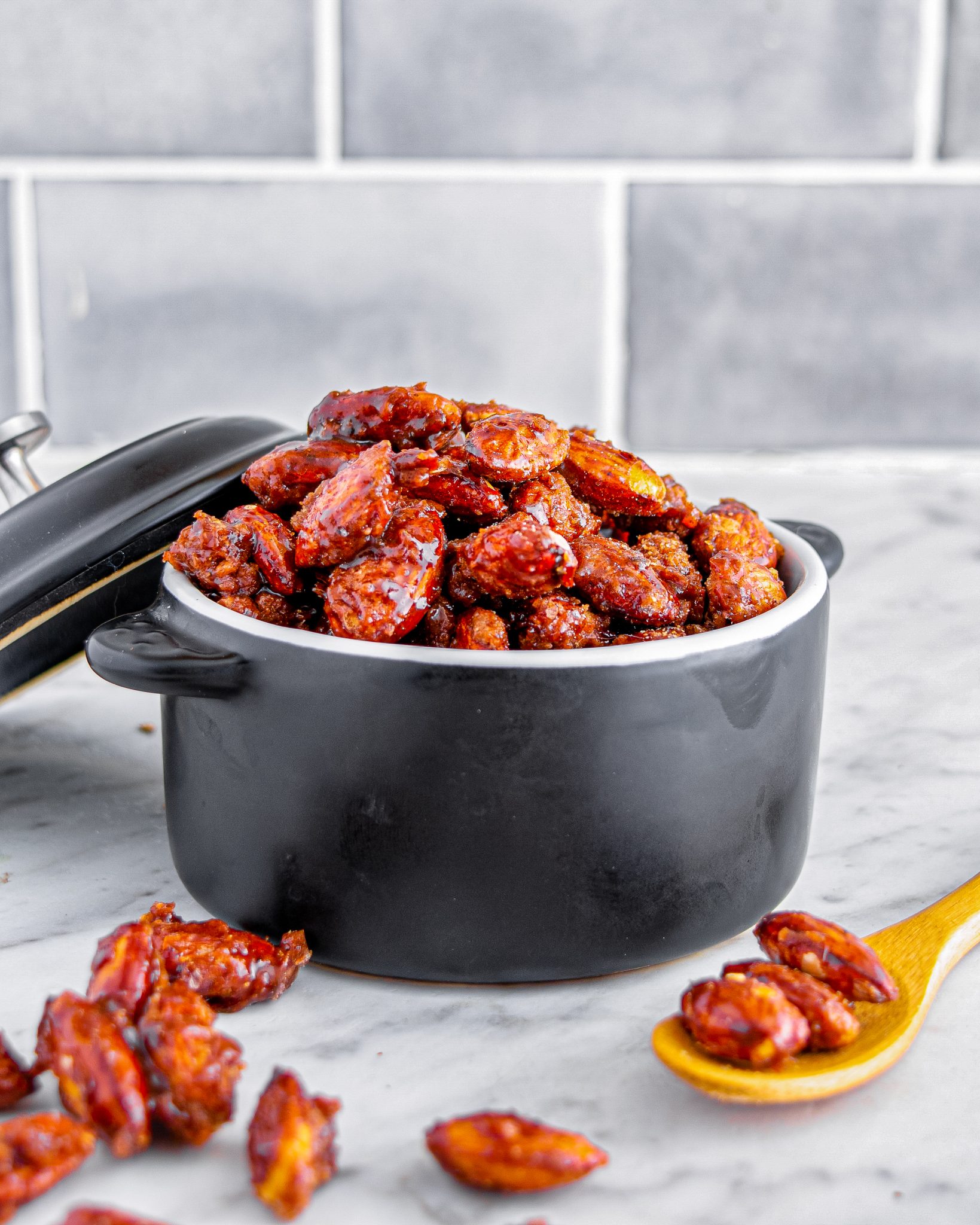 Spiced Roasted Almonds - CheekyKitchen