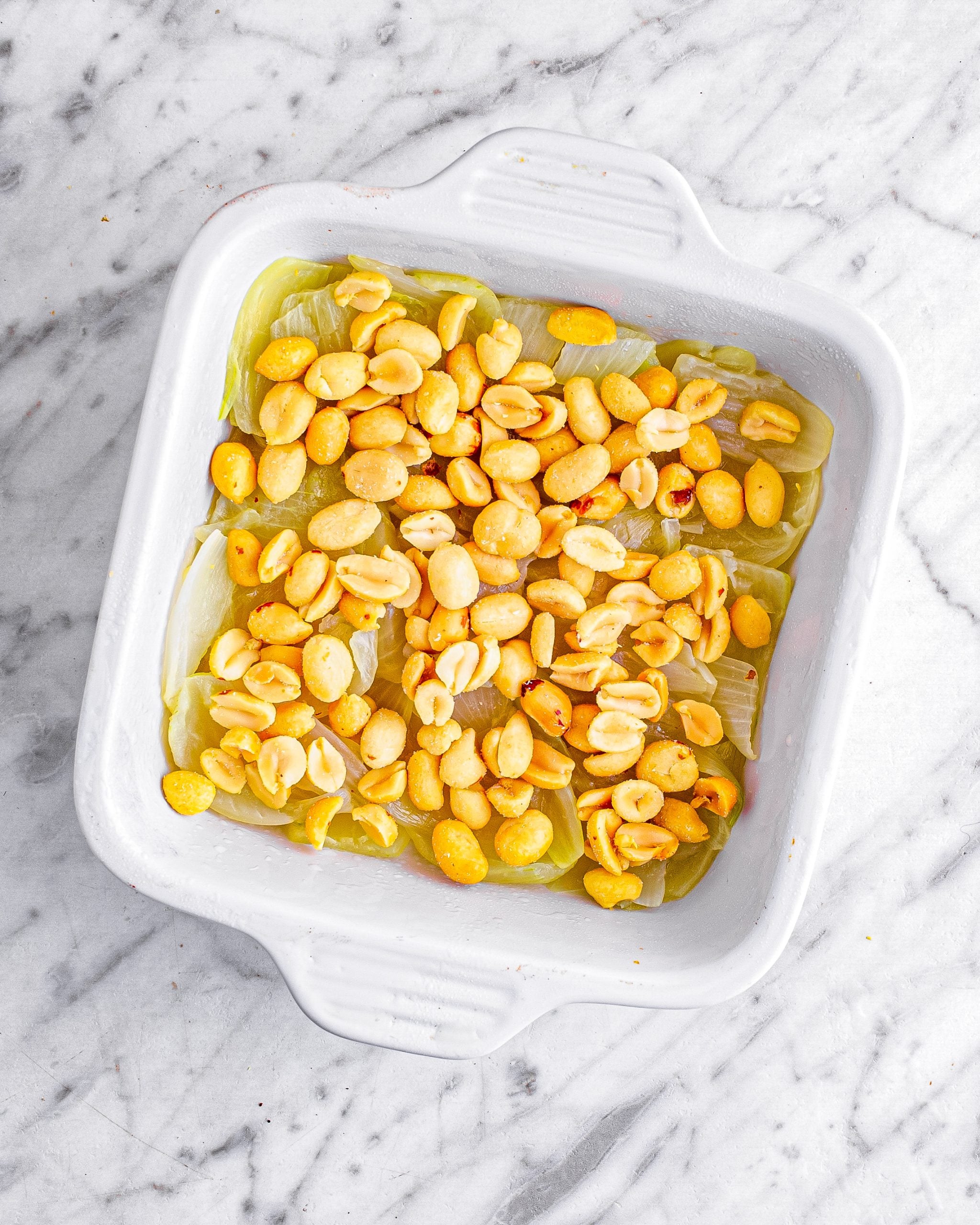 Wartime Recipe Onions and Peanuts - CheekyKitchen